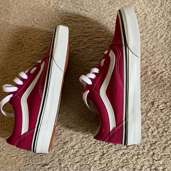 Vans | Shoes | Vans Old Skool Cherry Red Sneakers | Poshmark